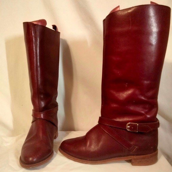 Dexter | Shoes | Dexter Vintage Oxblood Genuine Leather Riding Boots 8m ...